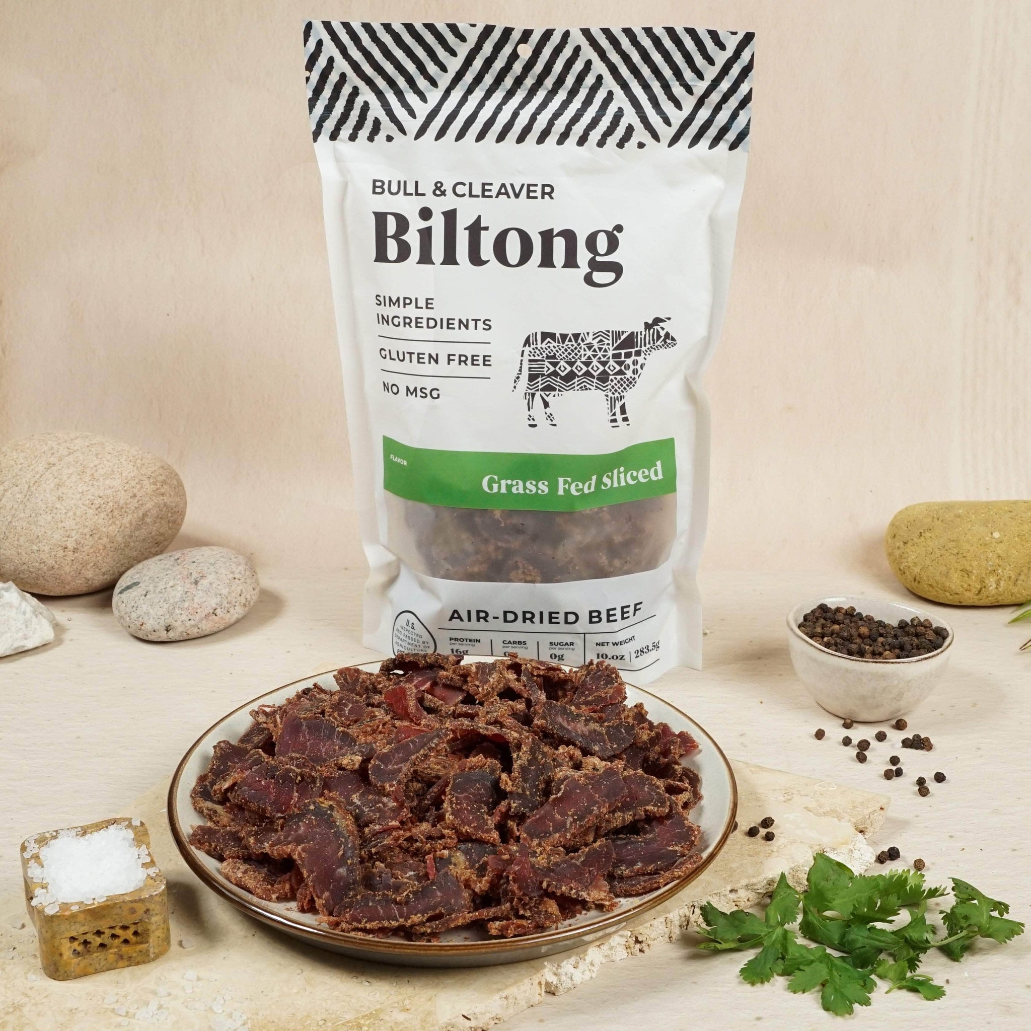 Grass Fed Biltong | South African Beef Biltong | Bull & Cleaver – Bull ...