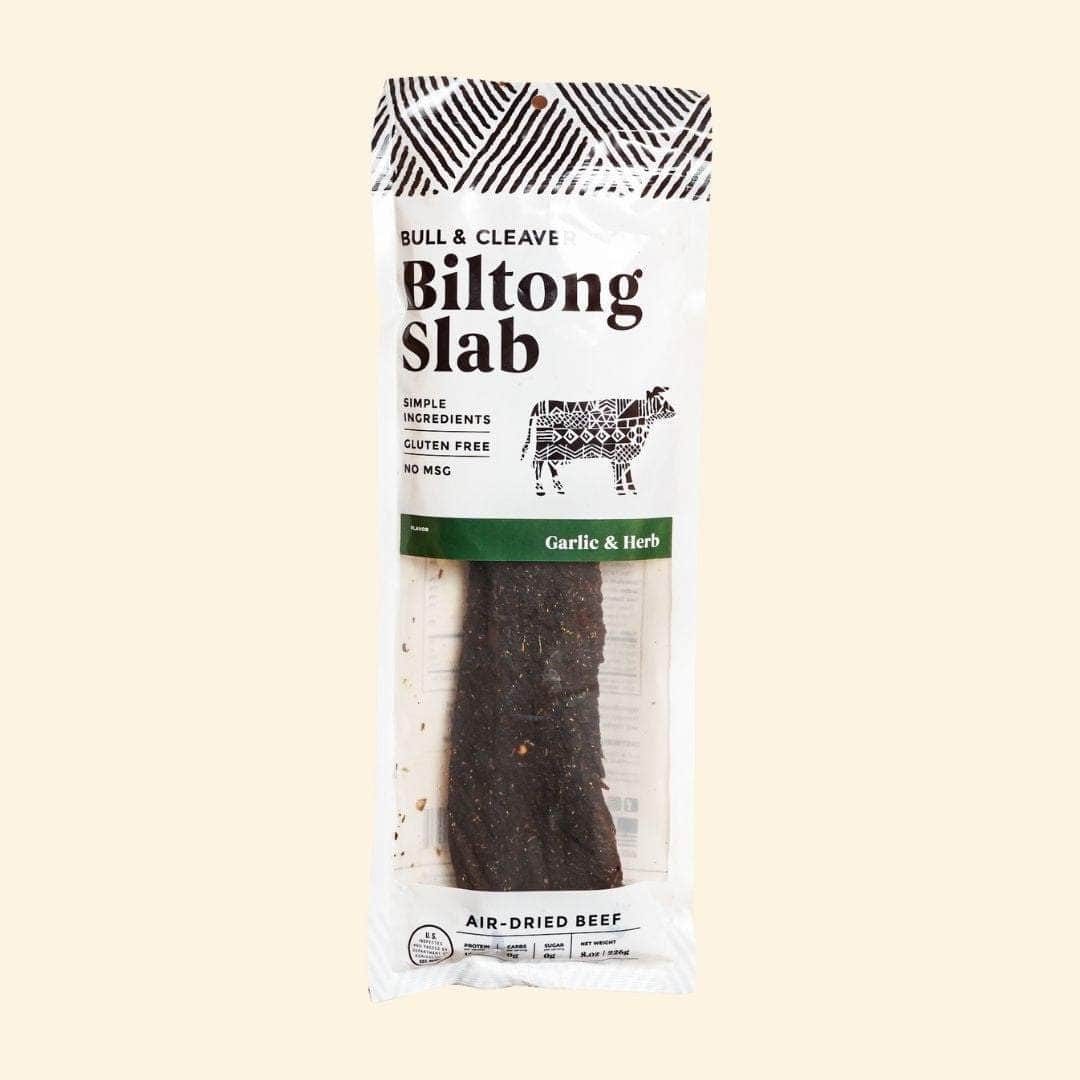 Garlic and Herb Biltong Slab | South African Biltong | Bull & Cleaver ...